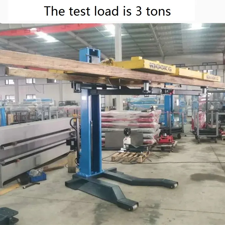 Heavy Duty Single Column Mobile Lift 2.7 Ton Portable Single Post Car ...