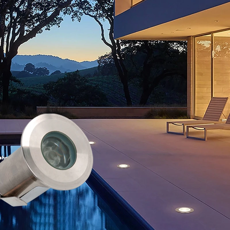 deck drive over inground uplight 3w led inground light 45mm 230v small waterproof buried led ...