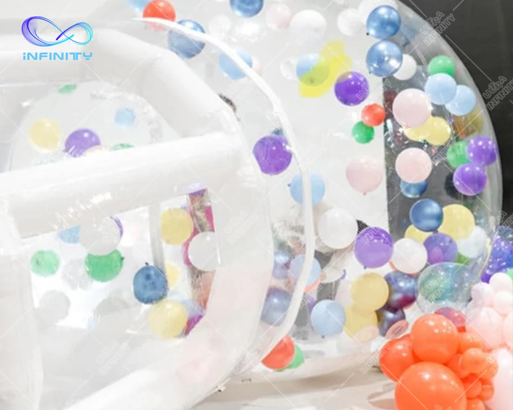 Birthday Kids Party Bubble Bounce House Inflatable Clear Crystal Igloo ...