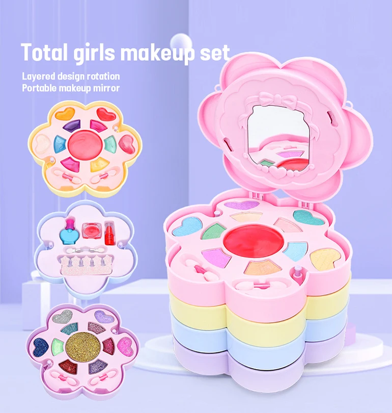 Wholesale Girl Pink Children Palette Sets Kids Makeup Sets,Cosmetic Toy ...