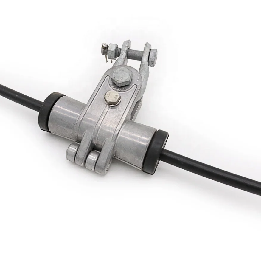 Outdoor Adss Opgw Fiber Optic Cable Trunnion Clamp Assemblies Aluminum ...