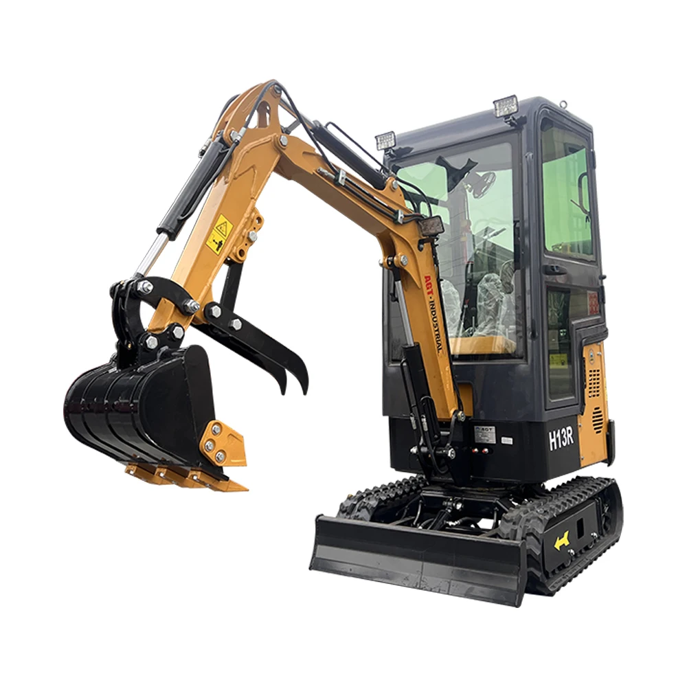 H13R QH13R Chinese Excavators Hydraulic Micro Digger 1.2 1.5 Ton Mini ...