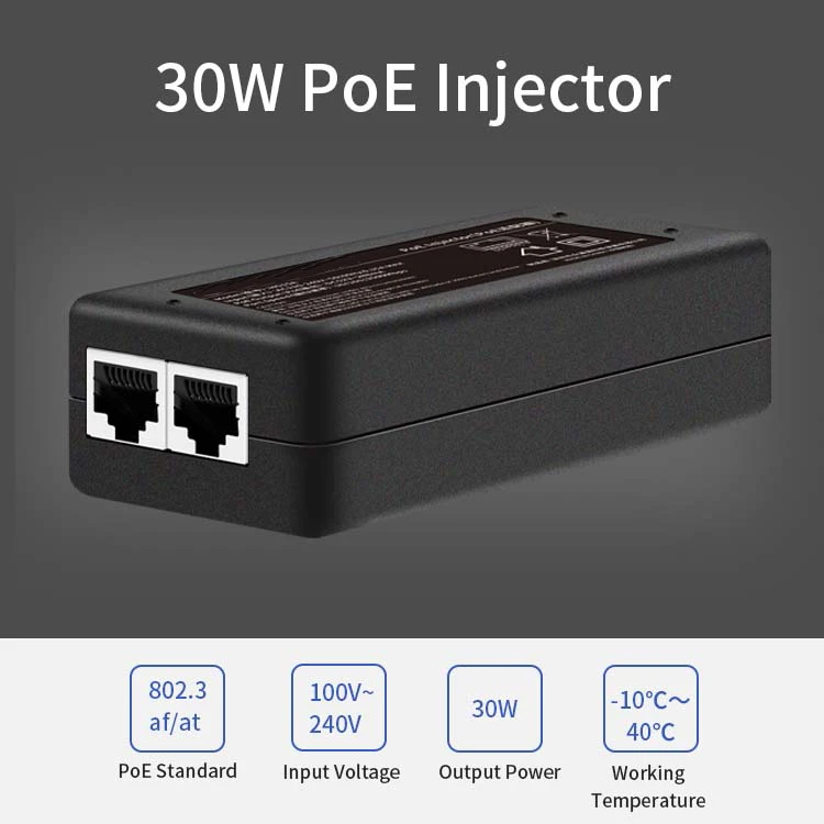 2-port Gigabit Desktop Single Poe Port - Ac Input 30winjector Power ...