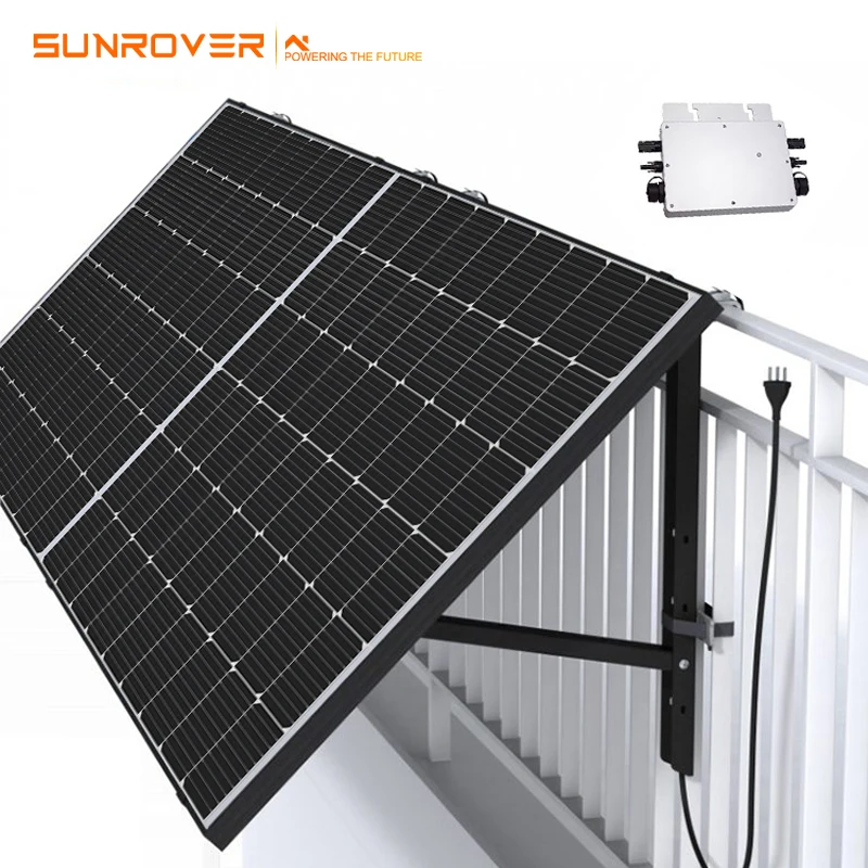 Balcony Micro Inverter Solar System 600w 800w Solar System Bracket ...