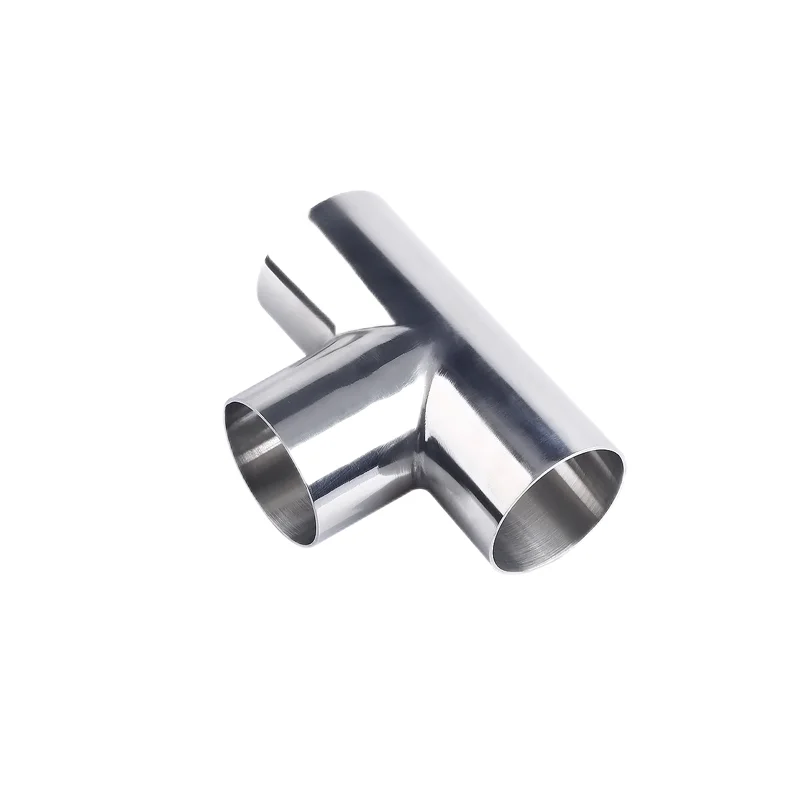Ss 304 316 Polished Mirror Equal Tee Fittings T-type Sanitary Pipe ...