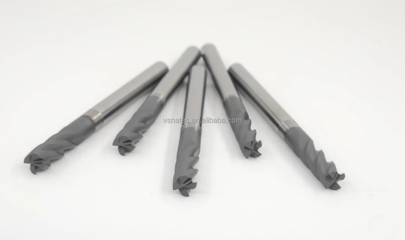 Vsn Endmill Cutter High Quality Carbide Cnc Cutting Tool End Mill Solid ...