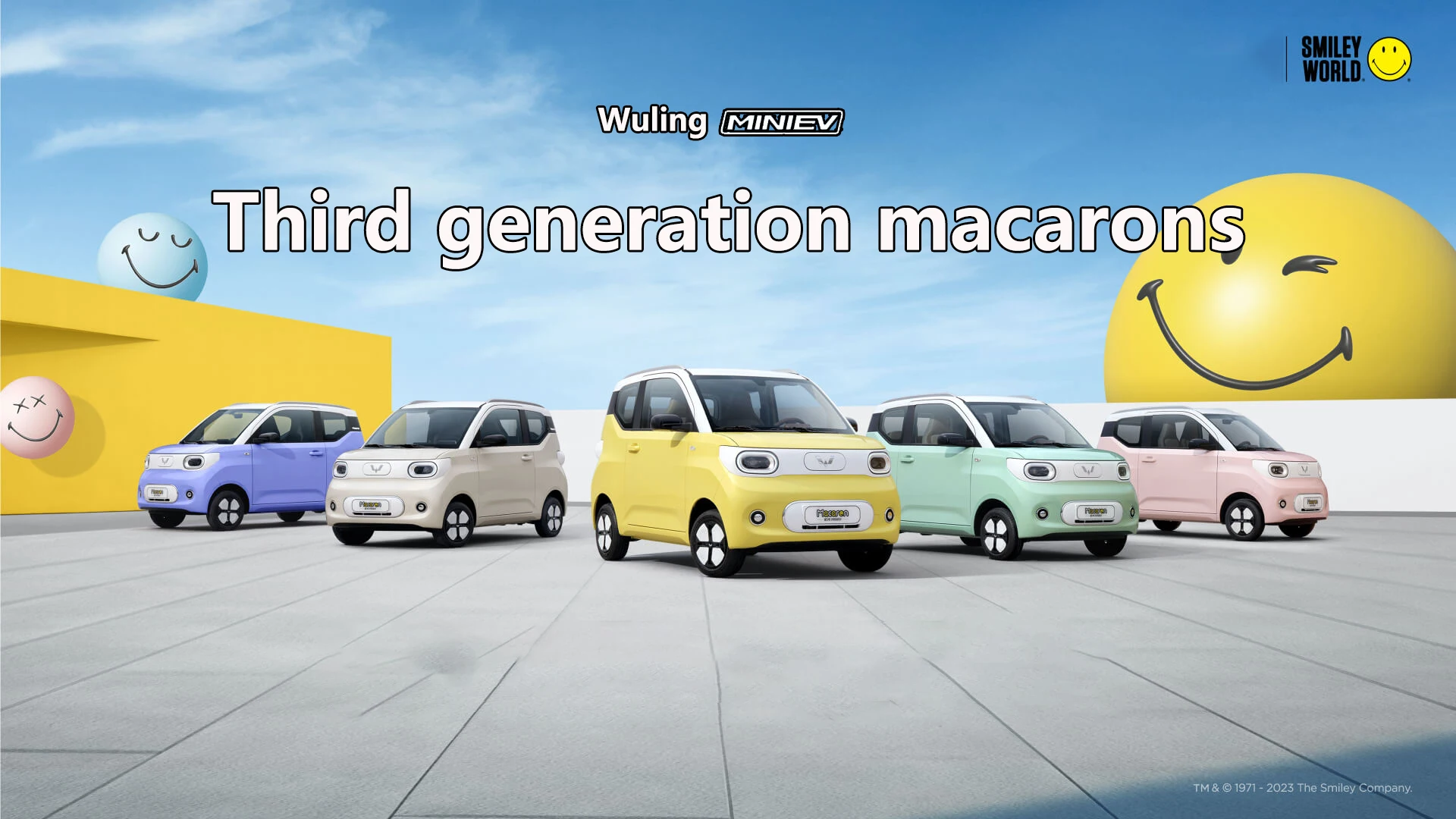 Saic Wuling 2024 Araba Macaron Auto Elettrica Miniev Wuling Honguang ...