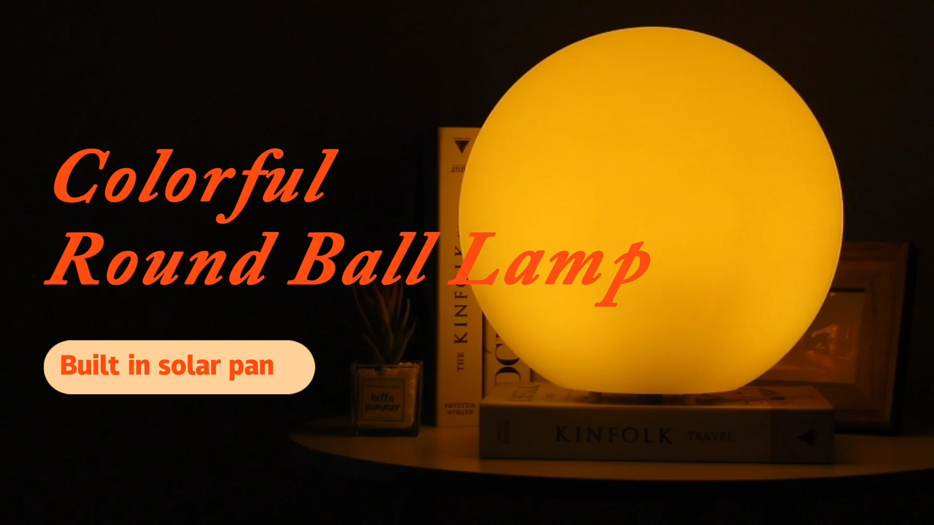 Colorful Led Solar Lawn Light Luminous Ball Design For Beach Landscape ...