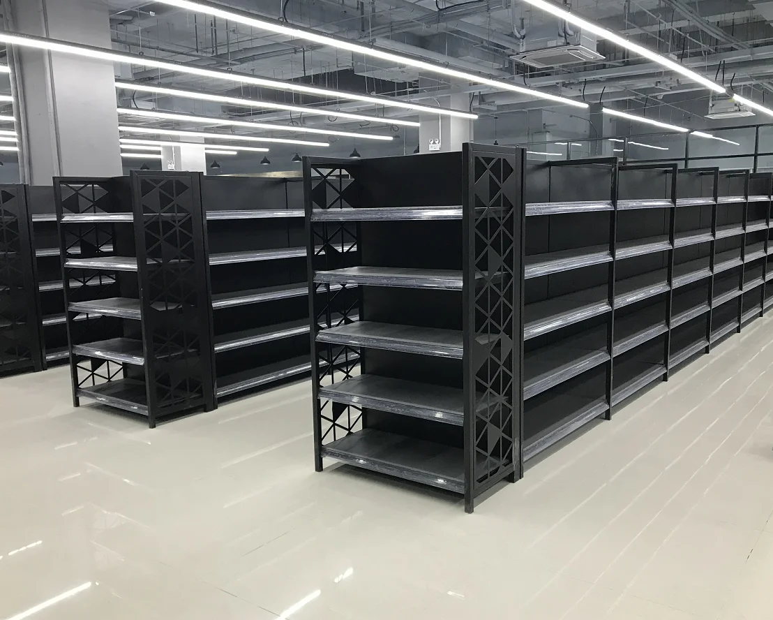 Customized Grocery Store Display Racks - Heavy Duty & Versatile