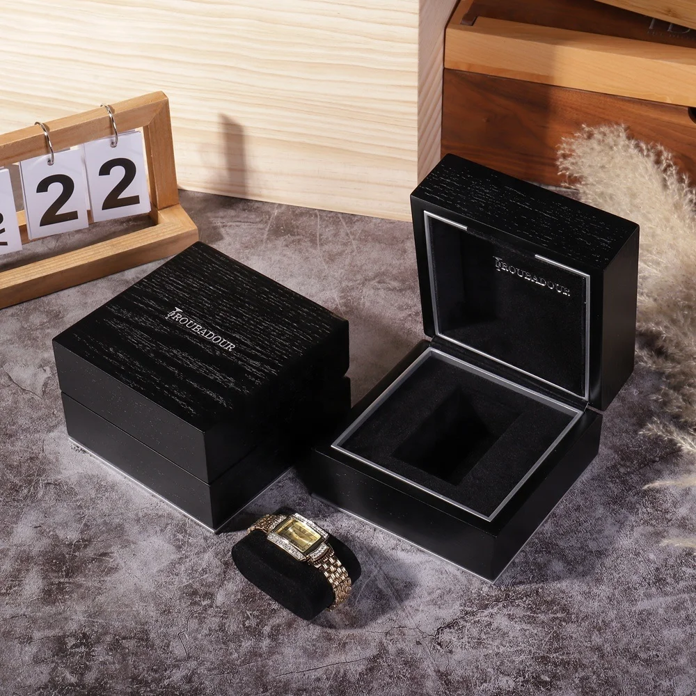 High Quality Wholesale Customization Wooden Storage Box Black Watches ...