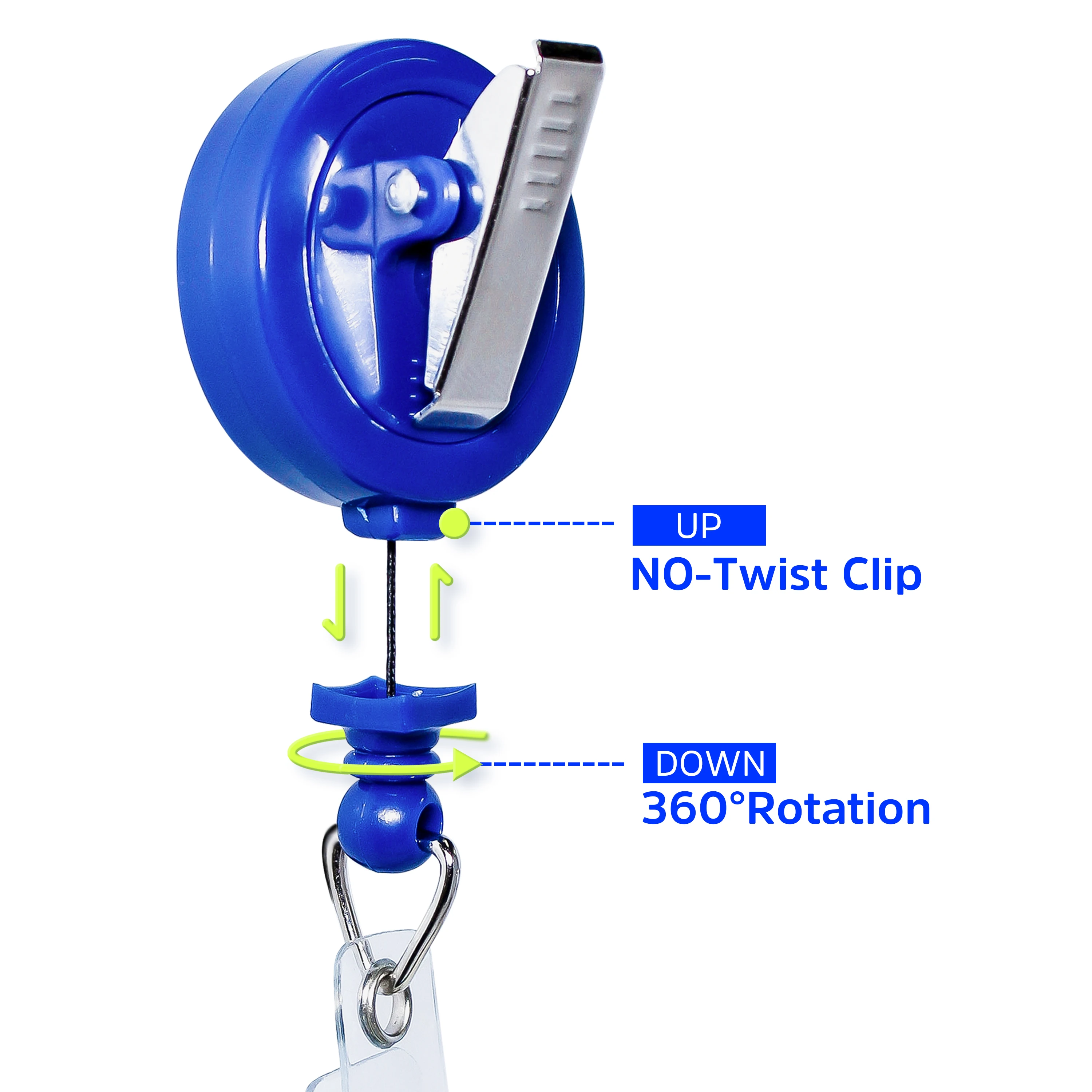 Bestom OEM 32mm Round ABS Translucent Retractable Badge Reel with ...