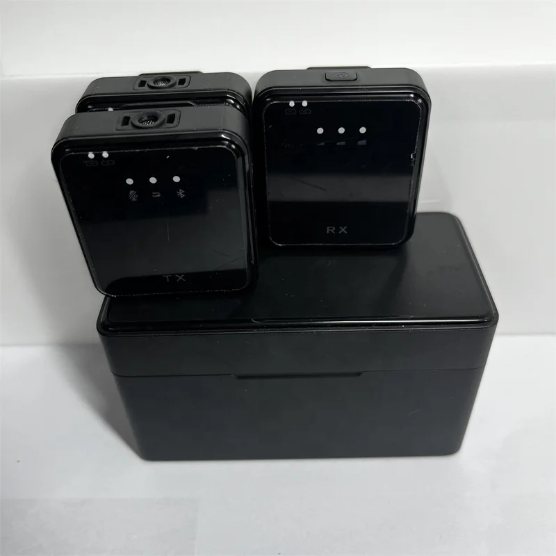 Professional Dual Wireless Lavalier Microphone Square Micro Wireless ...