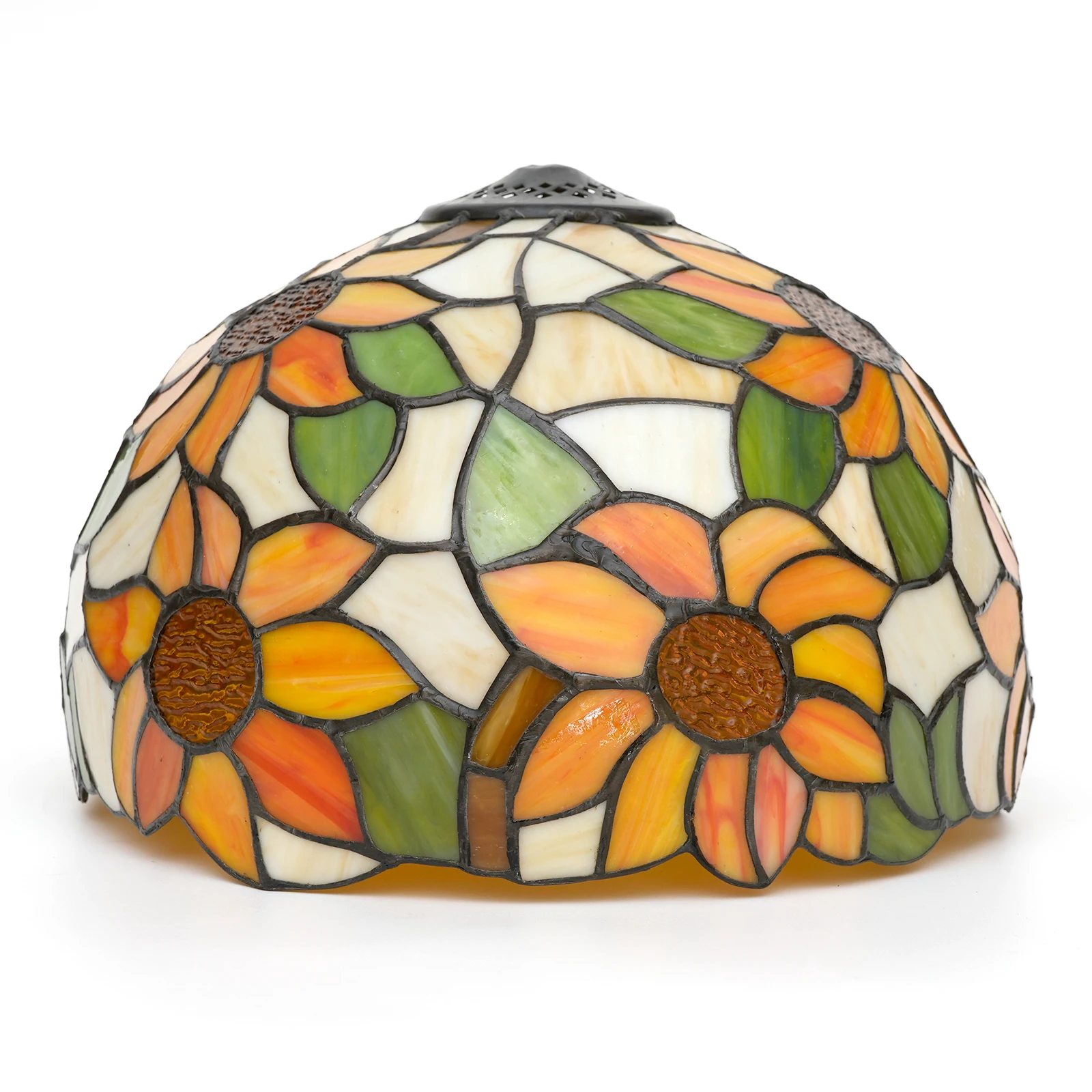Sunflower Stained Glass Lamp Shade Replacement Only 12Inch Tiffany ...
