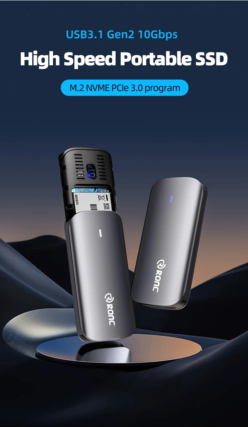 M.2 SSD External Portable SSD - 512GB to 4TB Storage