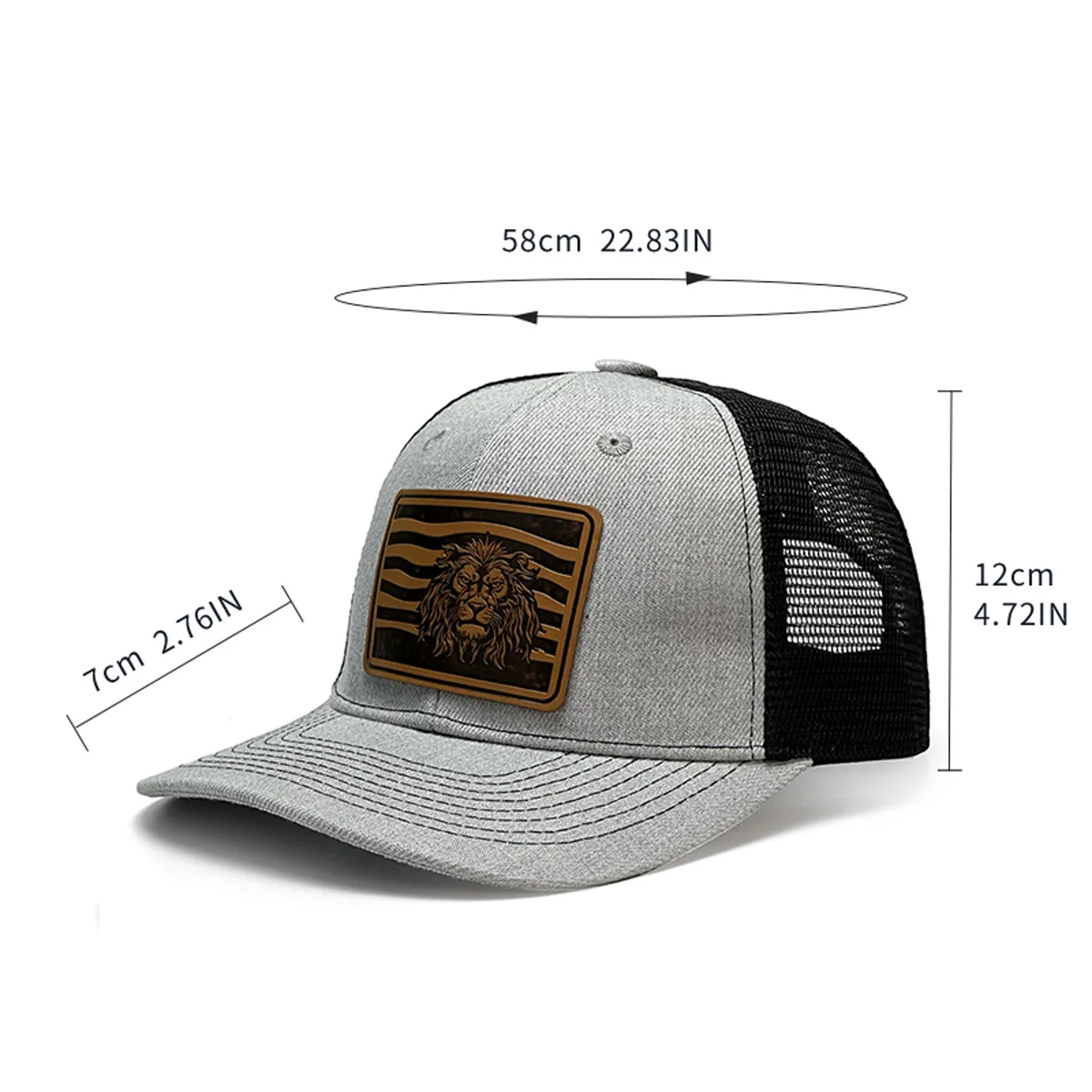Custom Eagle Metal Patch Custom Baseball Mesh Cap Company Brand Laser ...