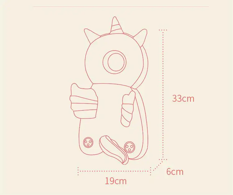 Custom Animal Frog Safety Baby Walker Head Protector Backpack ...