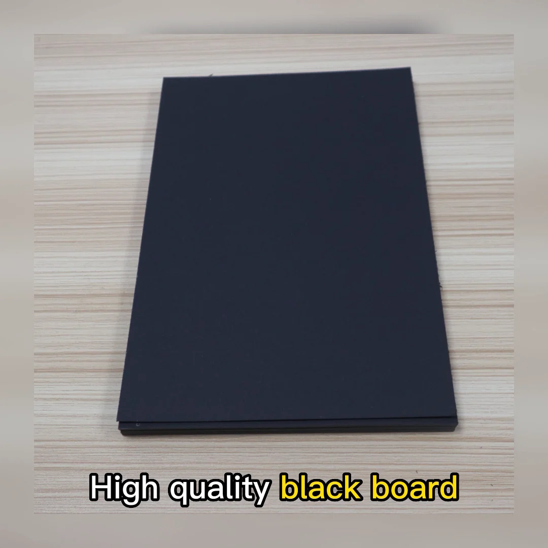 Hot Sale A4 Size Office Stationary Black Paper Color Embossed Cover ...