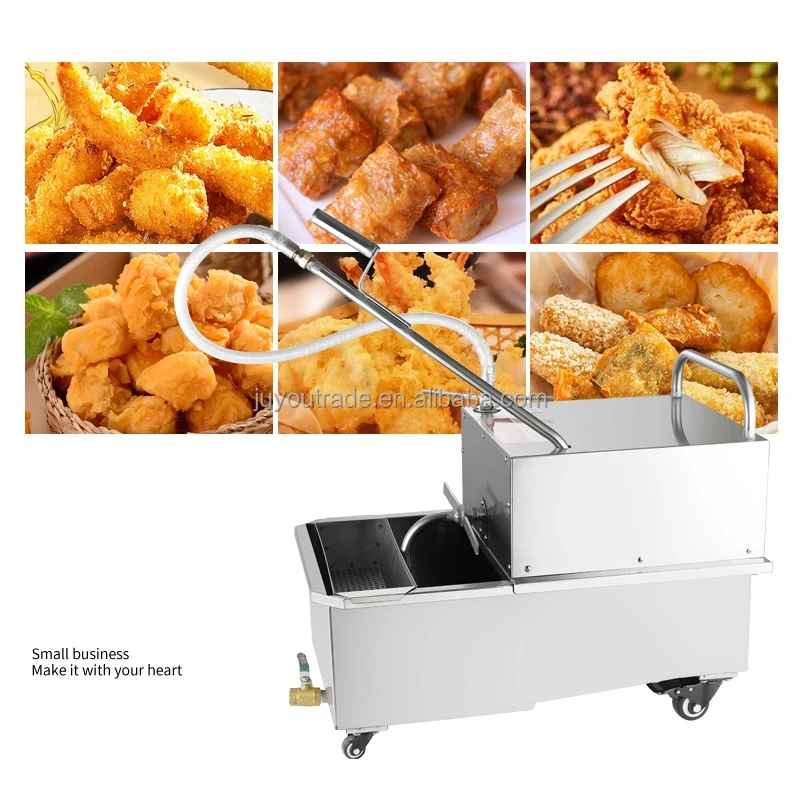 JUYOU Deep Fryer Oil Filter Machine - Efficient & Durable