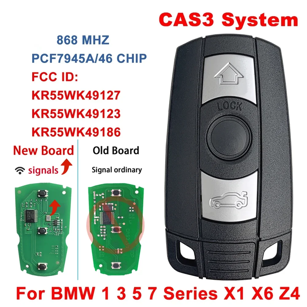 Alibaba.com: BMW Remote Key 3 Buttons CAS3 Non-Proximity 315/434/868 ...