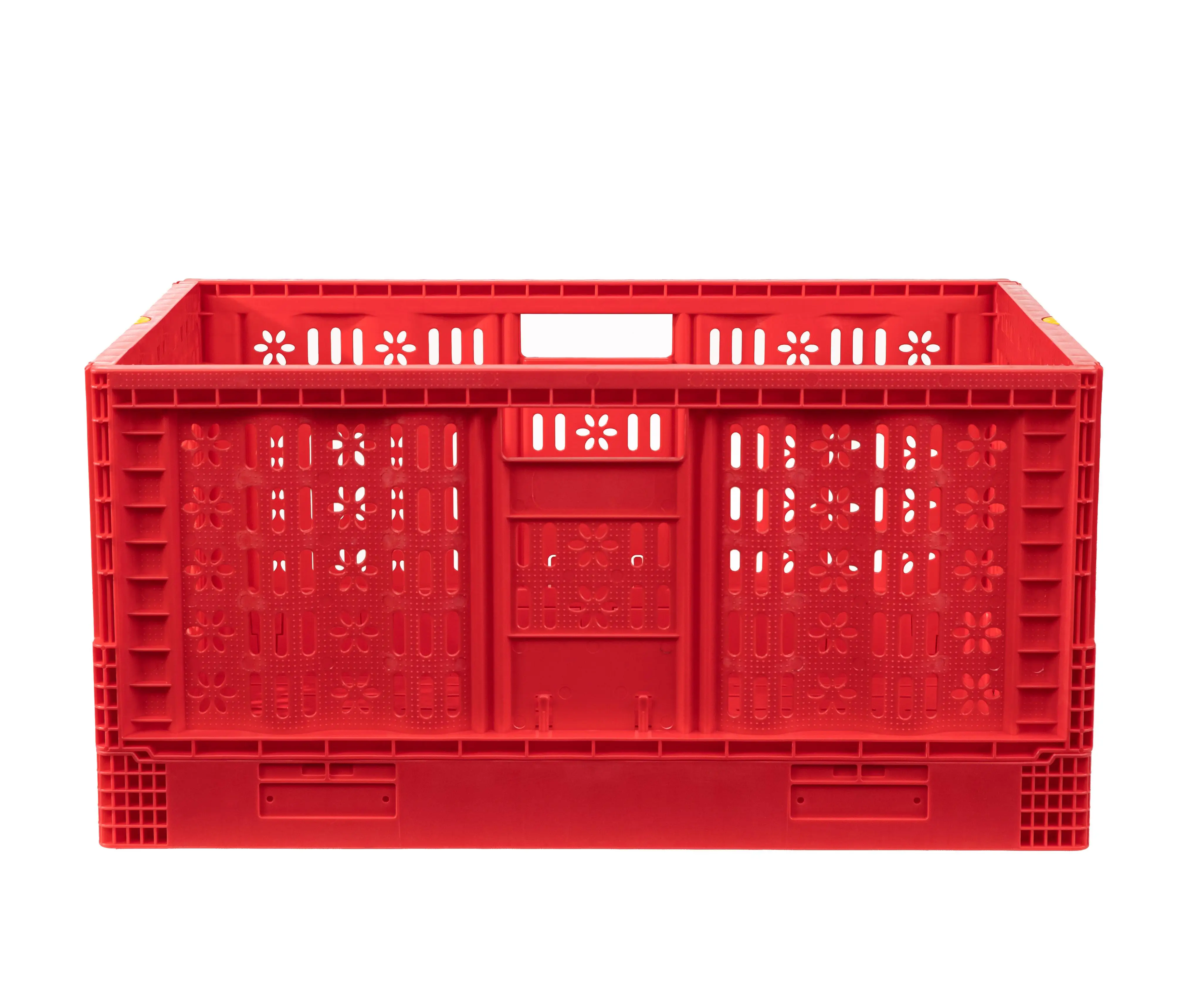 33L Collapsible PP and PE Storage Bin Mesh Style Plastic Transfer Crate ...