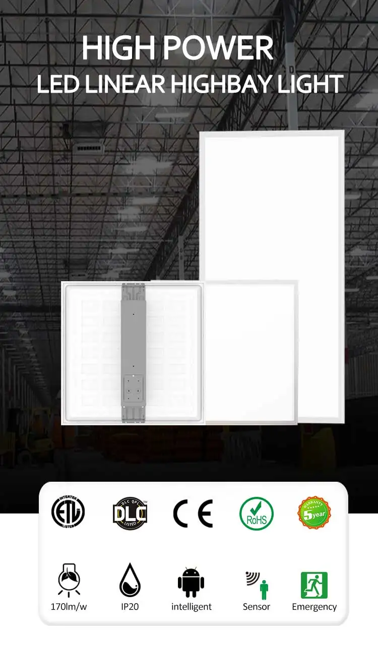 Commercial & Industrial Lighting Linear High Bay Led Lamp 2x2 Led Panel ...