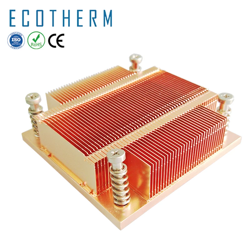 Custom Heatsink Copper Soldered Zippered Fins for LED Grow Lights