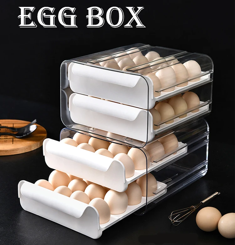 32 Grid Retain Freshness Refrigerator Food Container Packing Box Tray ...