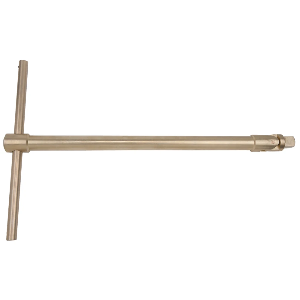 BRONZEplus 1\" T-Handle Articulated Socket Wrench 660mm Industrial Grade DIY Steel Chrome Finish ...