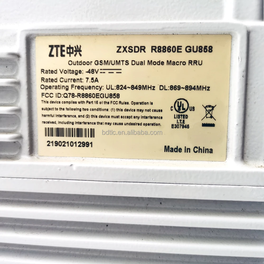 Zte Base Station Zxsdr Rru R8860e R8860e Gu858 For Bbu Gsm Wcdma Lte ...