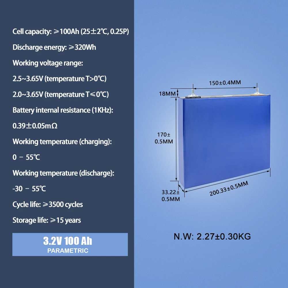 CATL Lifepo4 3.2V 100ah Battery for DIY EV & Solar Storage