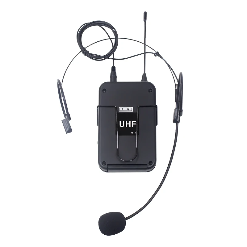 T Uhf Dual Channels Wireless Microphone Cardioid Metal Portable ...