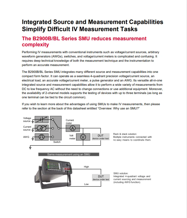 Keysight B2912B Precision Source Meter Module SMU 2-channel Desktop Model| Alibaba.com
