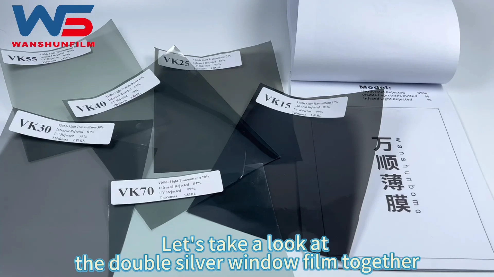 Wanshun Factory Quality Vlt70% 3mil Premium Quality Double Silver ...