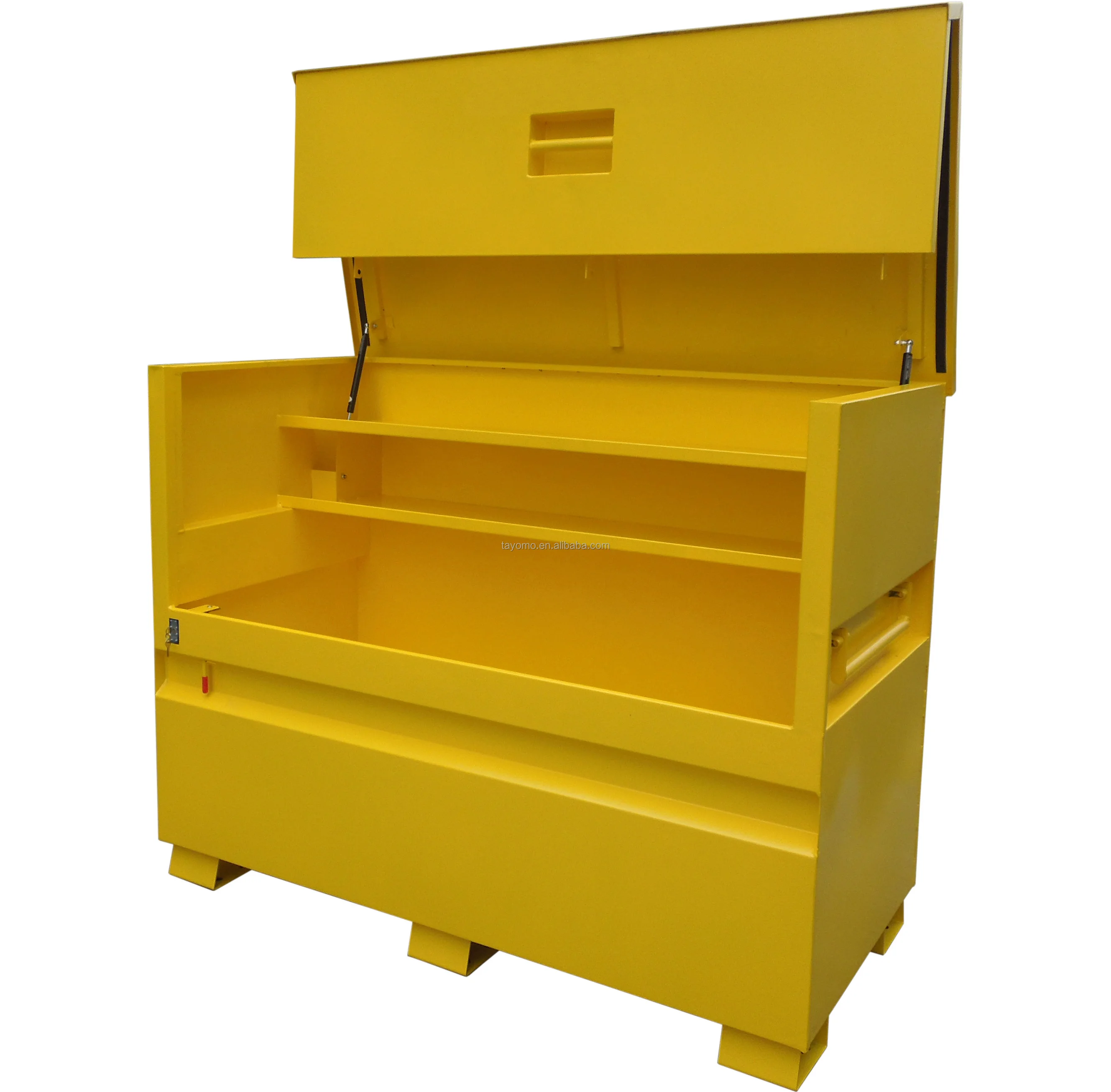 Steel Job Site Box With Fold Lid - Buy Job Site Box,Waterproof Metal ...