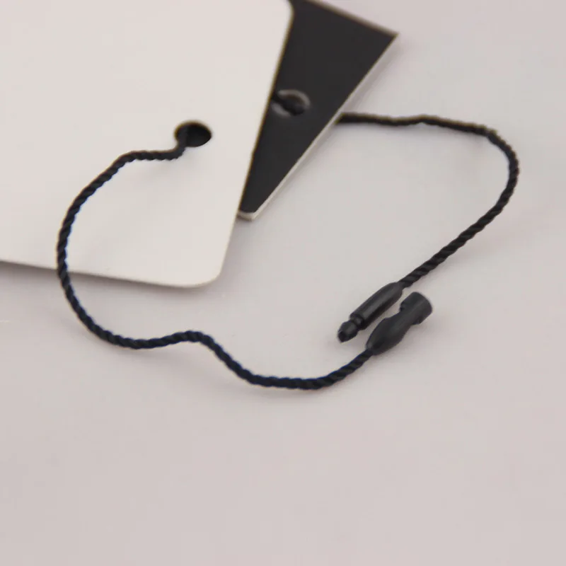 Custom Polyester Hang Tag String Clothing Cotton Bullet String Hangtag ...