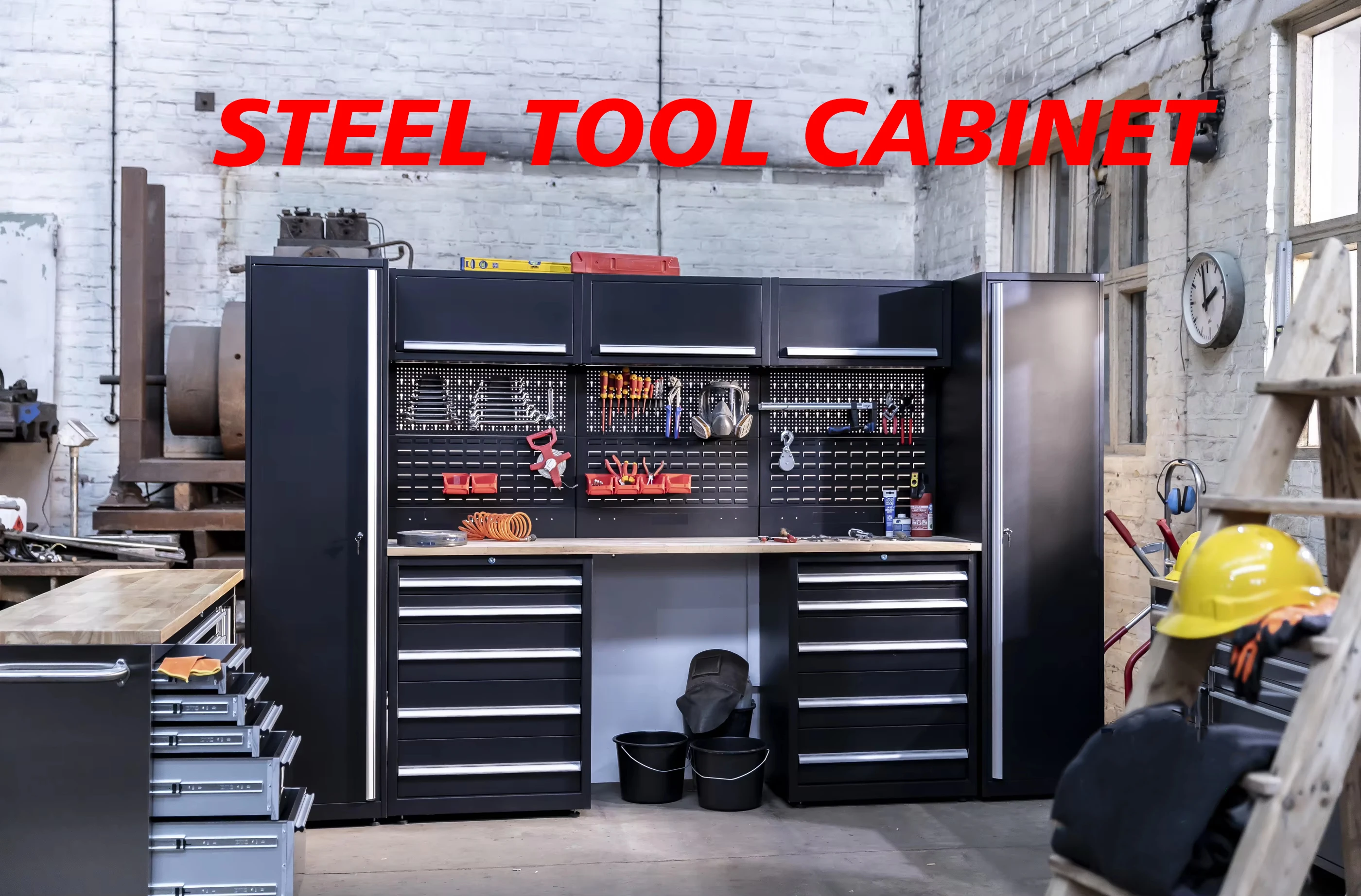 Heavy Duty Modular Design Garage Cabinet Workshop Movable Tool Chest ...