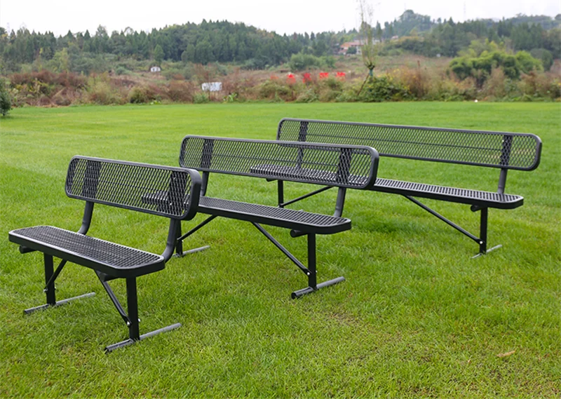Alibaba.com: Steel outdoor bench with metal mesh seat, ideal for park ...