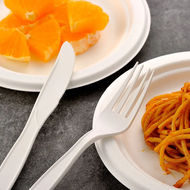 Heavyweight Biodegradable Flatware 100% Compostable Disposable Bio ...