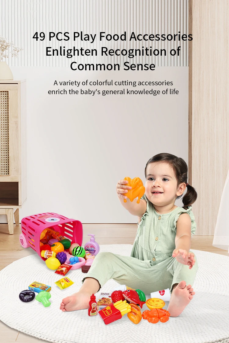 Fivestar Mini Shopping Trolley - Toy for Kids' Pretend Play