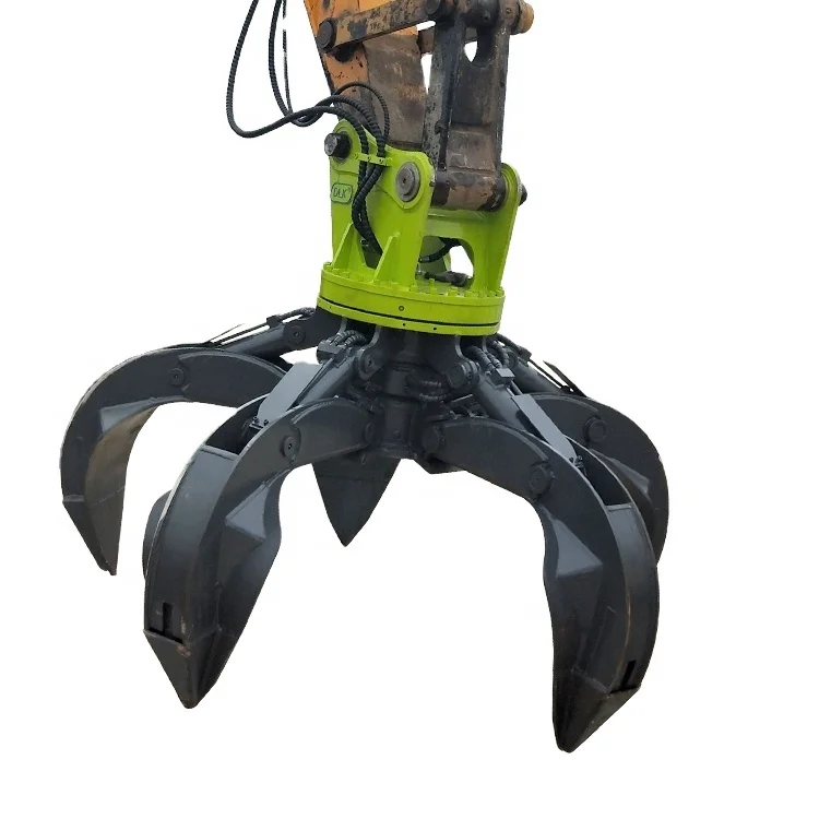 Orange peel grab, hydraulic material grapple, Sunwad scrap grapple for ...