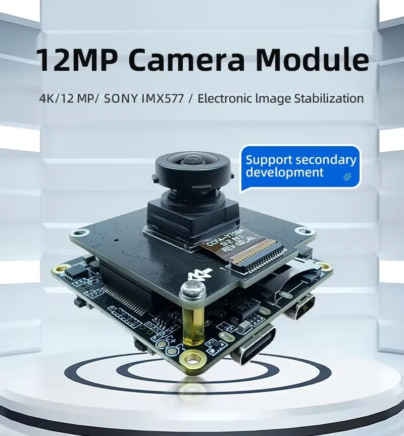 IMX577 12MP 4K Industrial Camera Module with Electronic Image ...