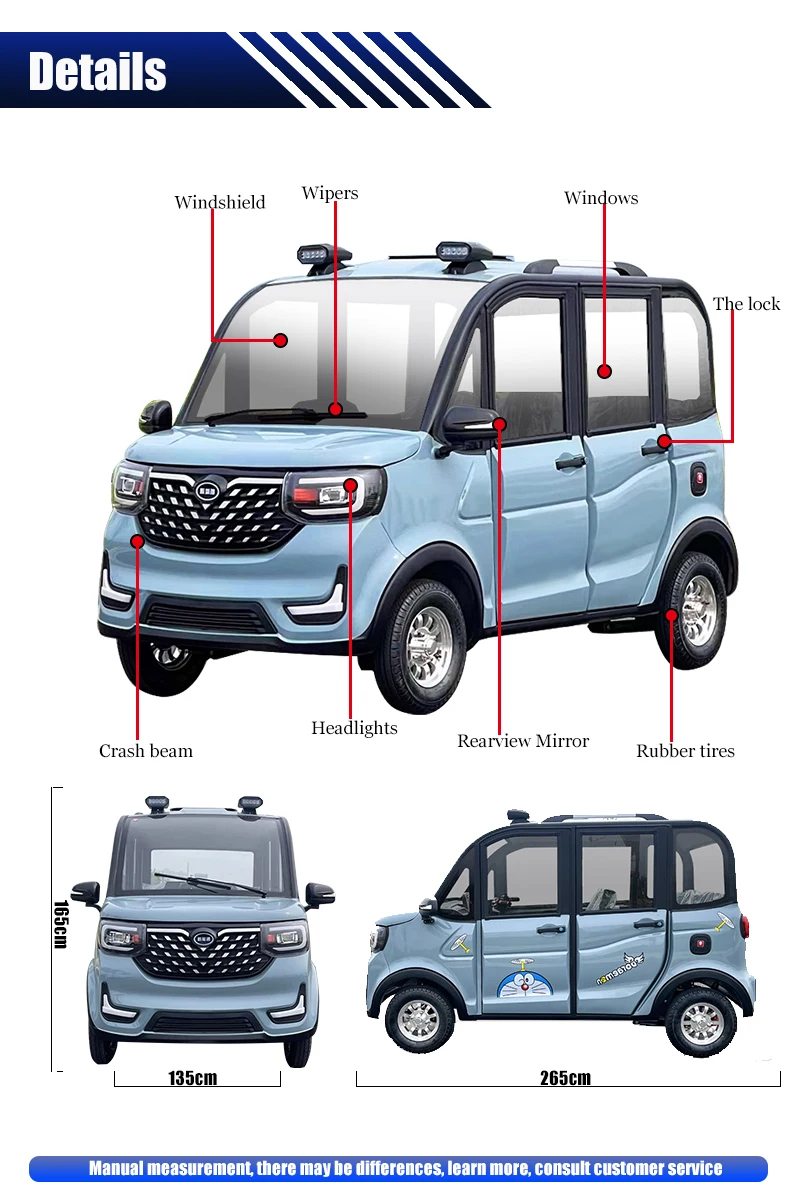 New Energy Vehicle - Multi Purpose Small Moped Cheap Electric Cars