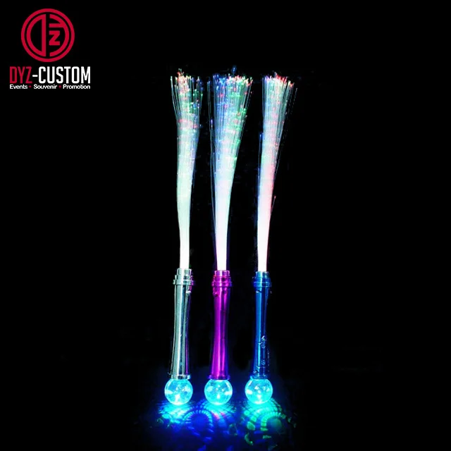Light Up Fiber Optic Stick Wands Plastic Led Fiber Optic Stick With ...