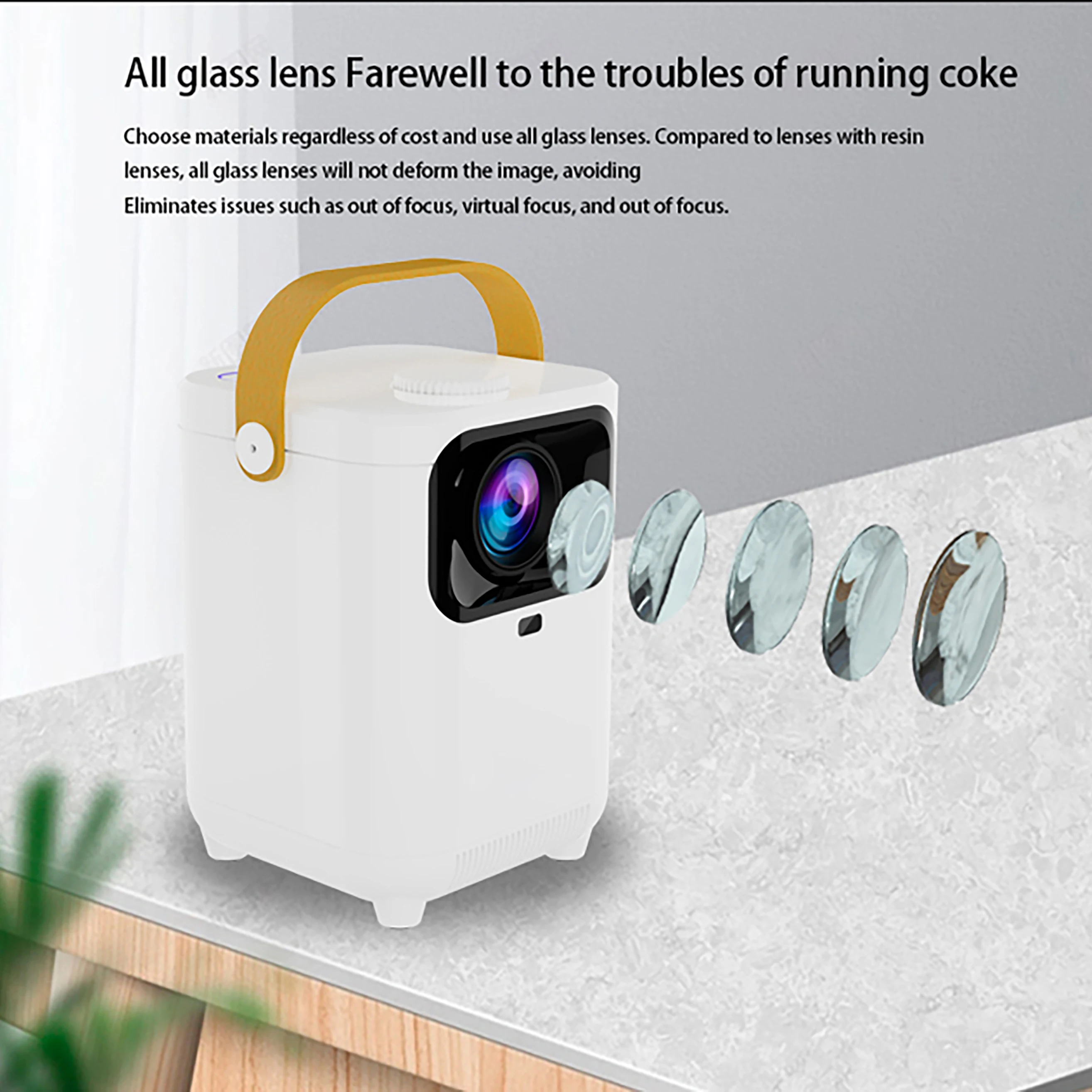 4k 1080p Supported Full Hd Projector 150 Ansi Lumens Portable Lcd Home ...