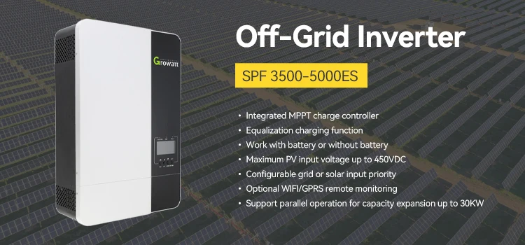 Growatt Spf Es Series 5000 3500 Es 48v Single Phase Spf 5000 Off Grid ...