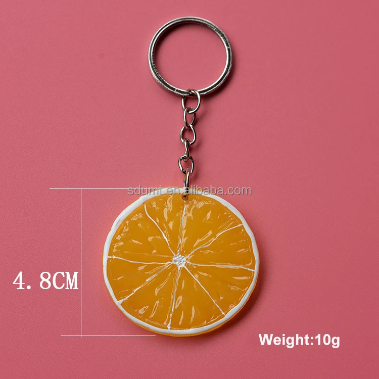 Cute Fruit Lemon Key Ring Decoration Craft For Key Chain Toy Handbag ...