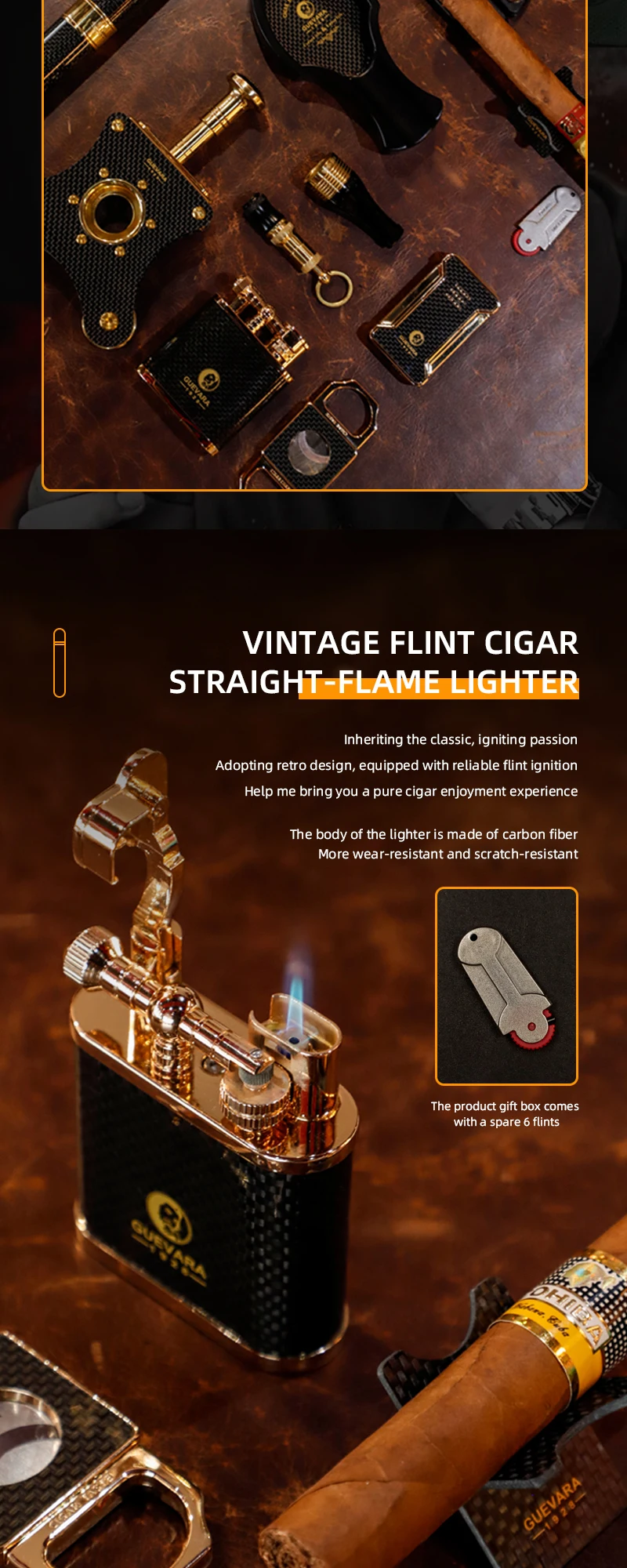 Luxury Cigar Accessories Gift Set - 10 Piece Cigar Tool Kit with ...