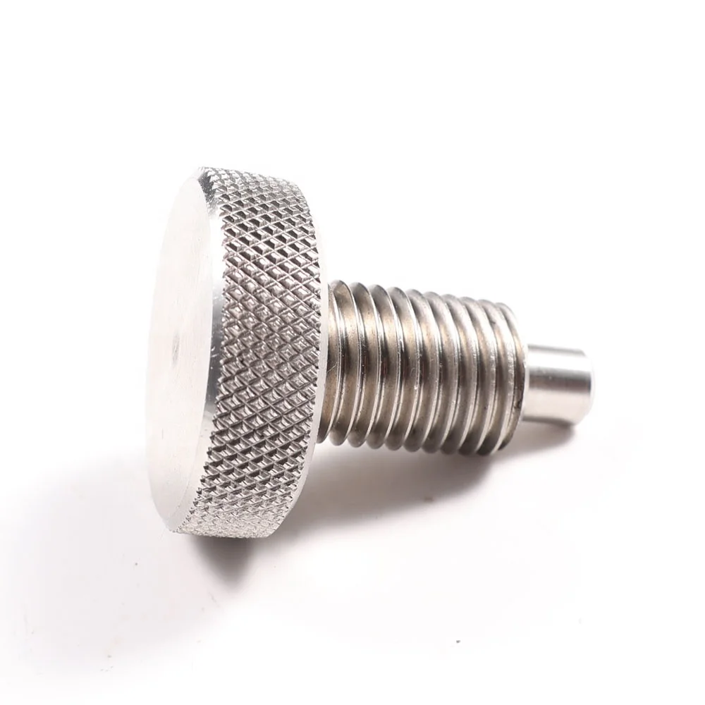 Stainless steel Spring-loaded Knurled Knob Head M6 Lock out Hand ...