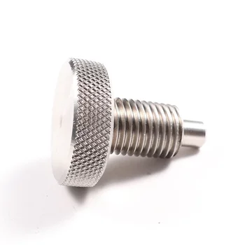 Stainless Steel Spring-loaded Knurled Knob Head M6 Lock Out Hand ...