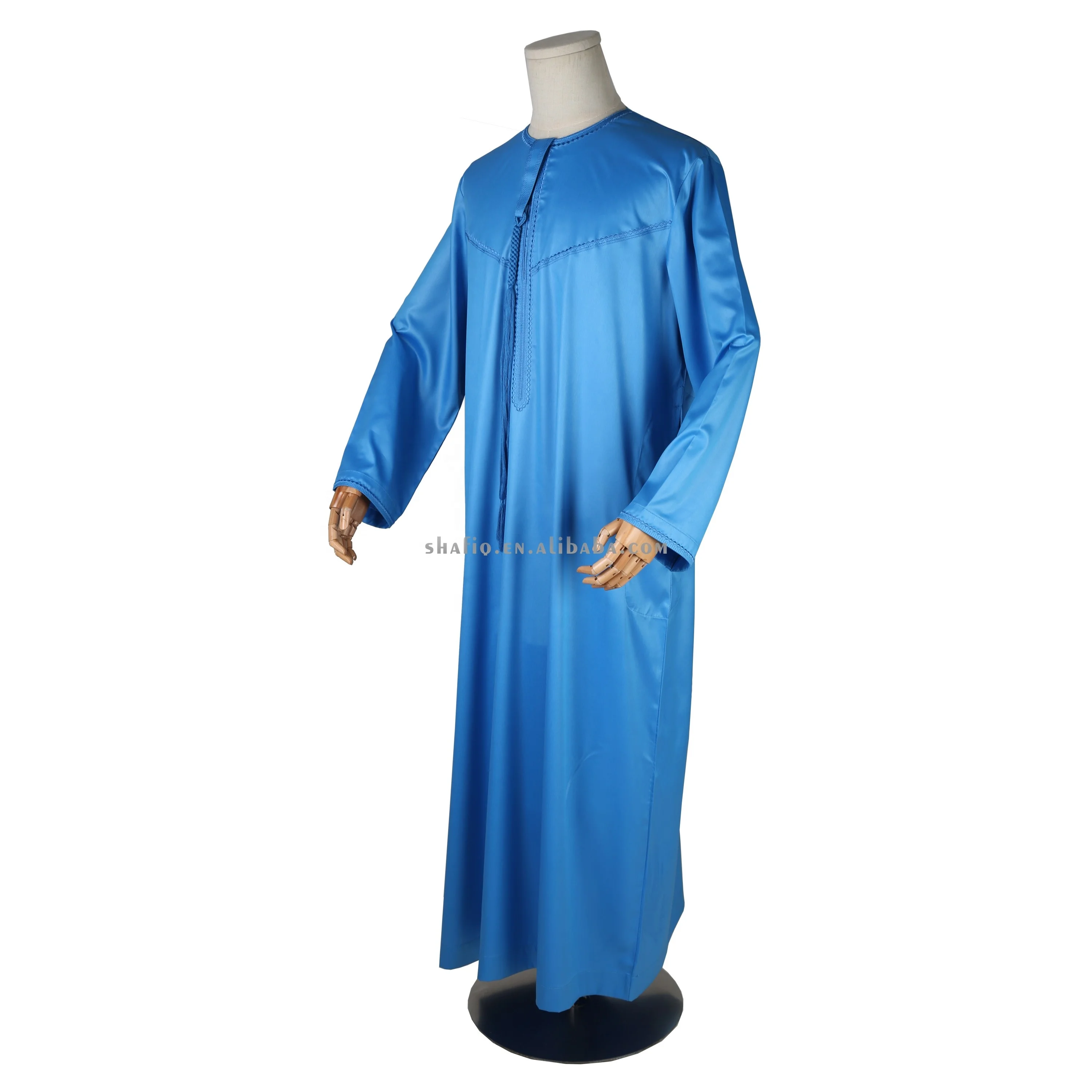 2024 Emirates Dubai Omani Style Long Sleeve Muslim Male Dress Kaftan ...